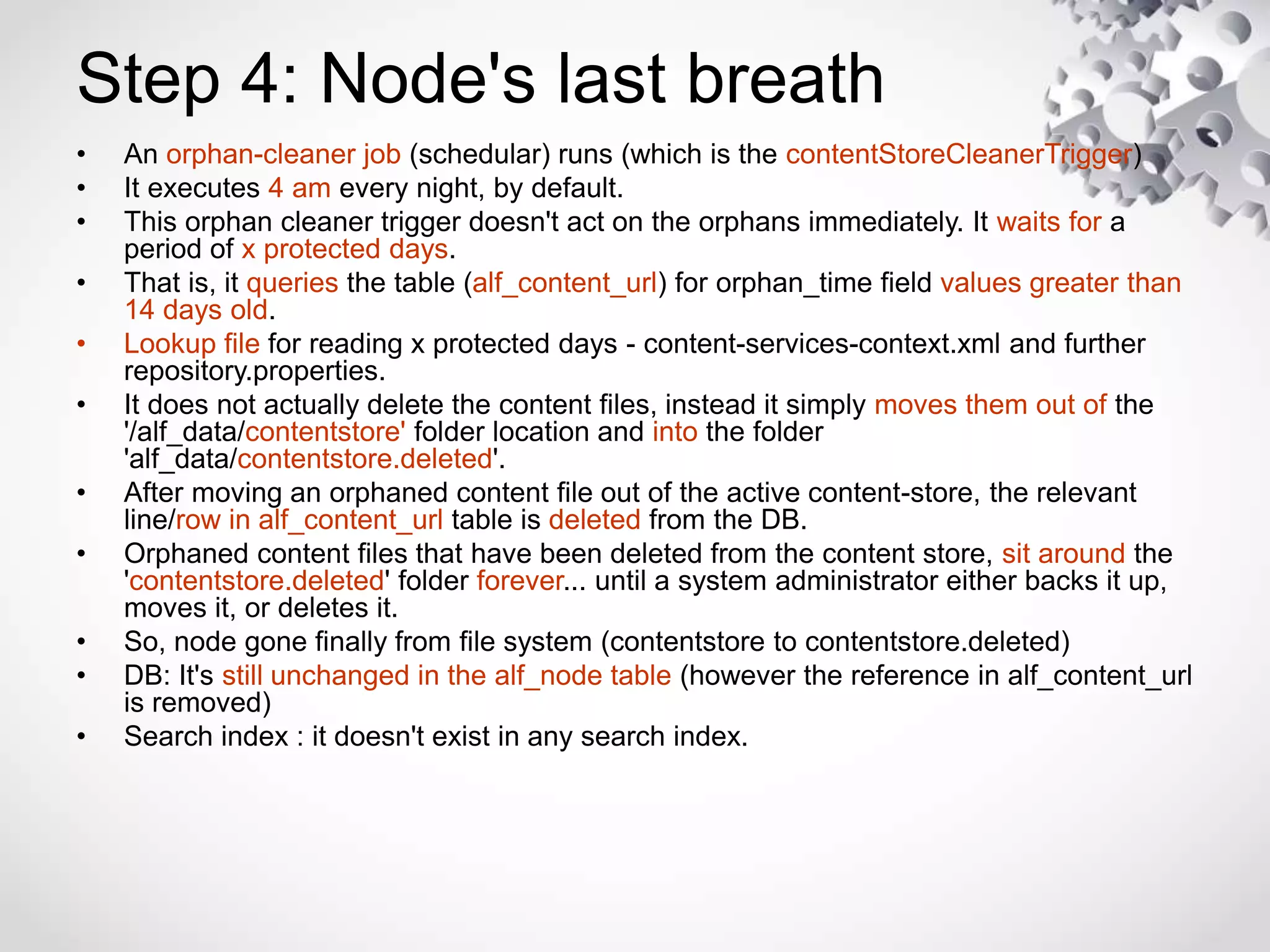 Alfresco node lifecyle, services and zones | PPT