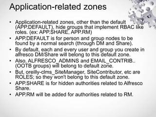 Alfresco node lifecyle, services and zones | PPT