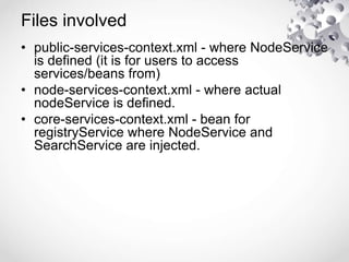 Alfresco node lifecyle, services and zones | PPT