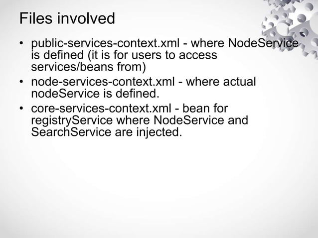 Alfresco node lifecyle, services and zones | PPT | Databases | Computer Software and Applications