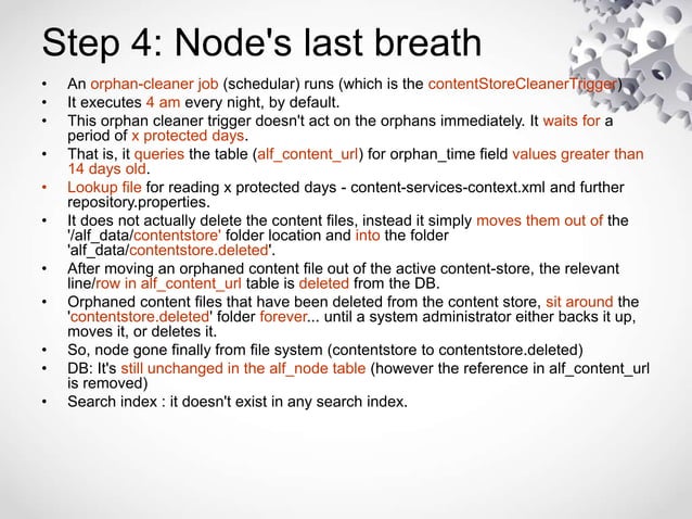 Alfresco node lifecyle, services and zones | PPT | Databases | Computer Software and Applications