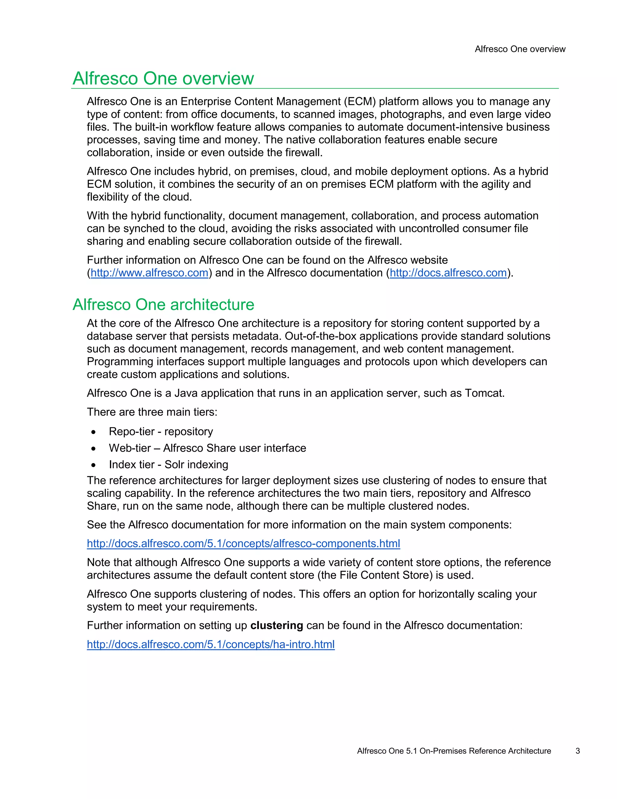 Alfresco one 5.1_on-premises_reference_architecture | PDF