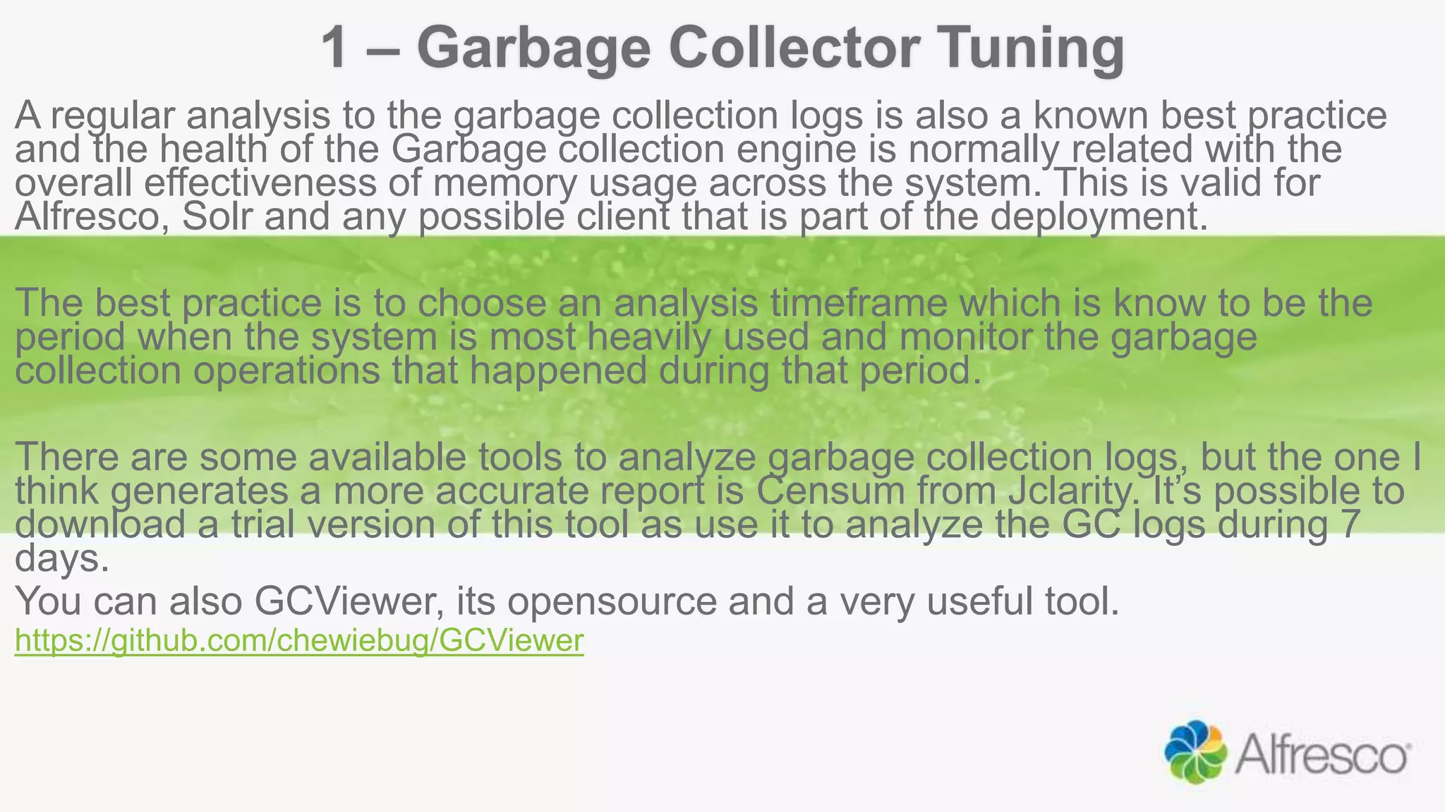 Alfresco tuning part2 | PPTX | Databases | Computer Software and Applications