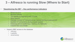 Alfresco tuning part2 | PPTX | Databases | Computer Software and Applications