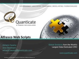 Introduction about Alfresco webscript | PPT