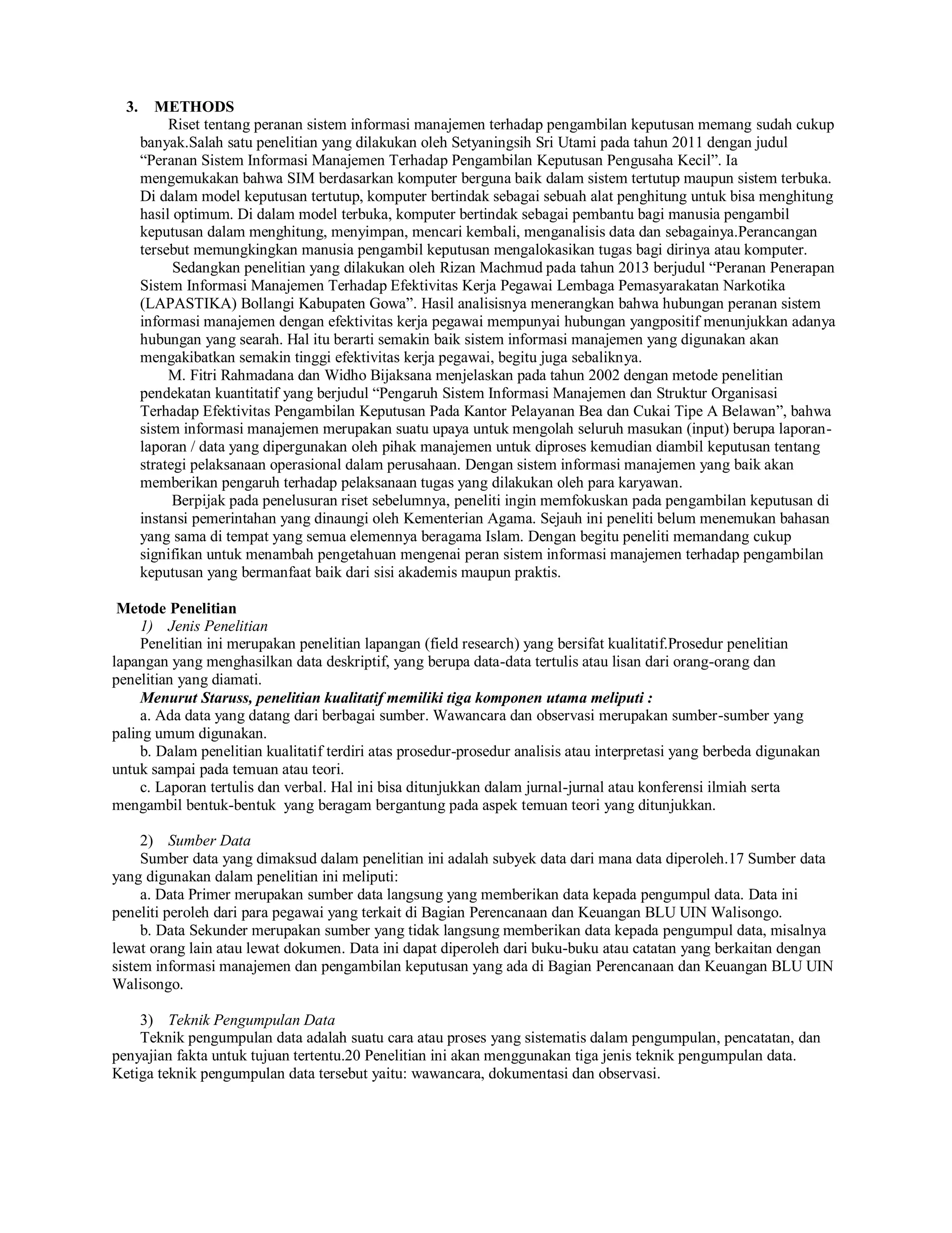 ANALISIS SISTEM INFORMASI MANAJEMEN BERBASIS KOMPUTER DALAM PROSES PENGAMBILAN KEPUTUSAN | PDF