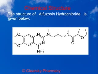 Alfusin (Alfuzosin Hydrochloride Tablets) | ODP
