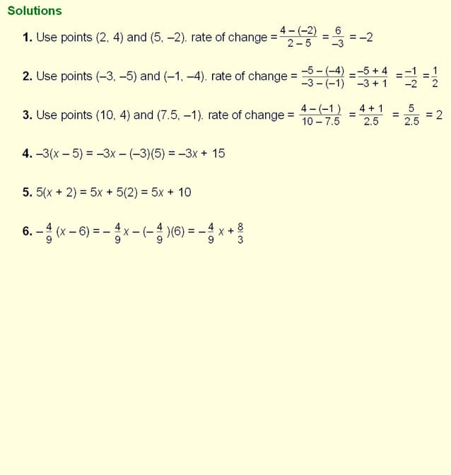 Alg. 1 day 60 6 4 point slope form | PDF