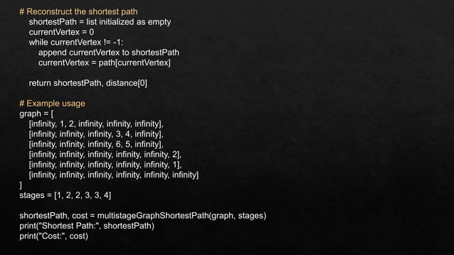 Multistage graph unit 4 of algorithm.ppt