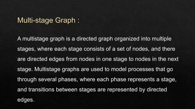 Multistage Graph Unit 4 Of Algorithm Ppt