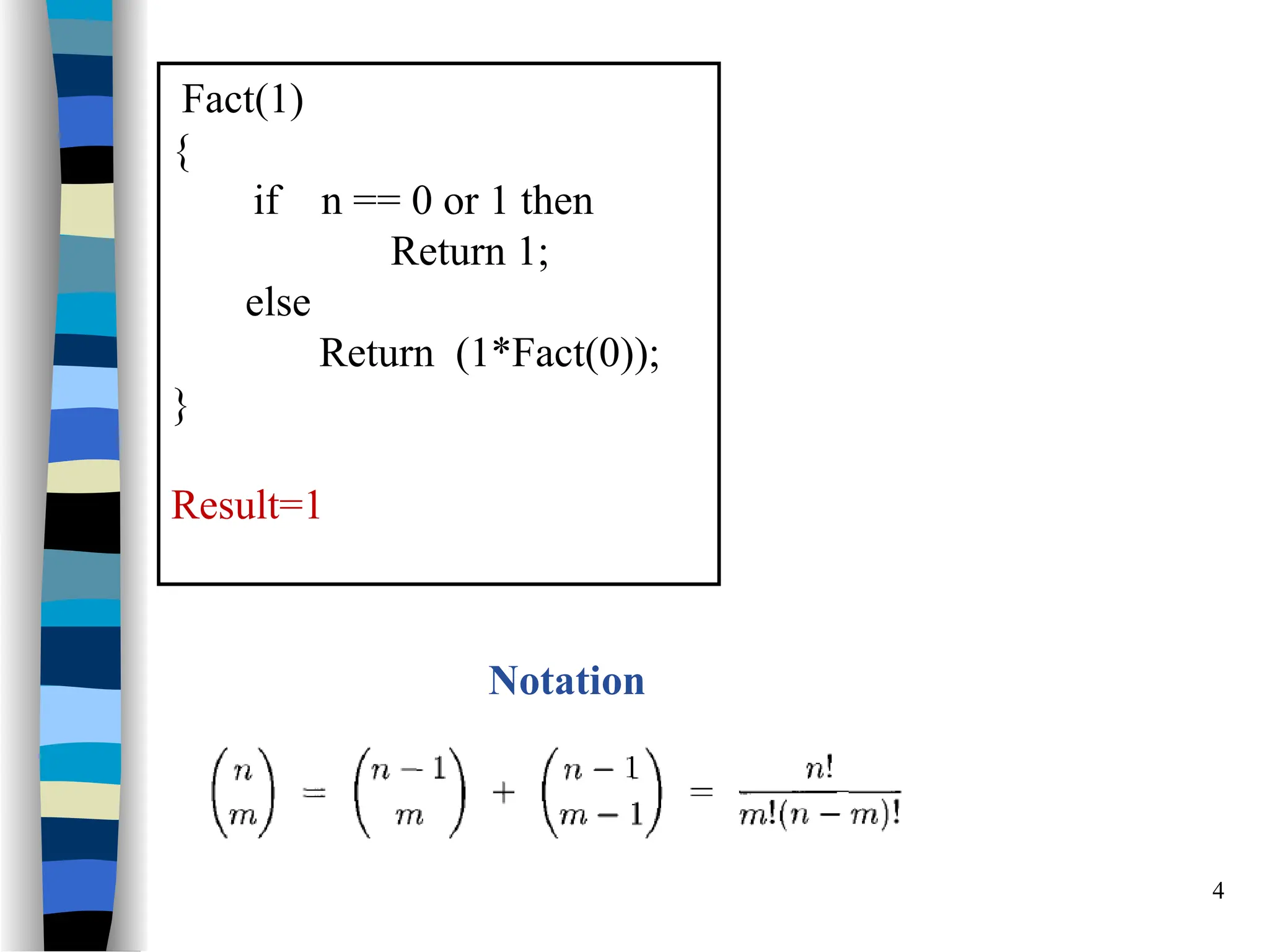 Analysis Of Algorithm Recursive Algorithm Ppt 8755
