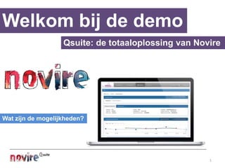 Een rondleiding door de Qsuite | De totaaloplossing van Novire | PPT
