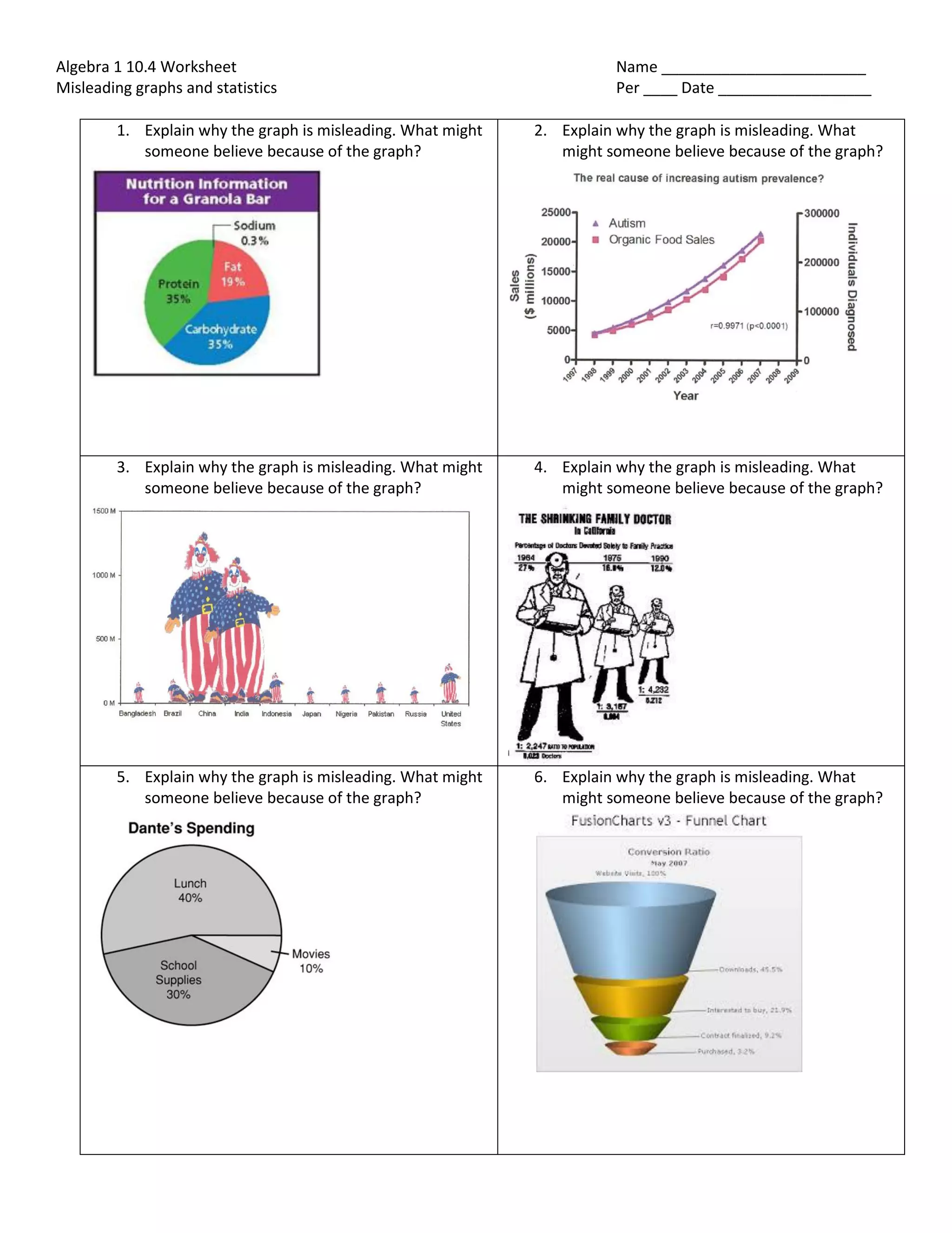 Alg 10 4 worksheet | PDF