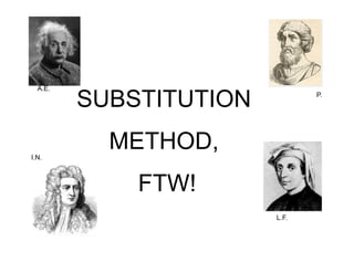 Alg1 8.2 Substitution Method | PDF