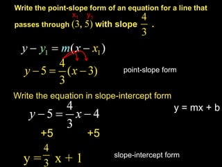 Alg1 lesson 5-5 | PPTX
