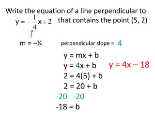 Alg1 lesson 5-6 day 2 ( perpendicular lines) | PPTX