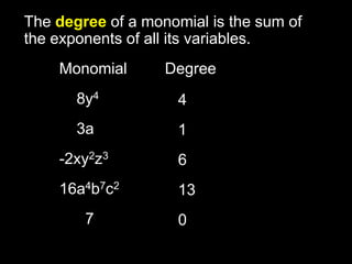Alg1 lesson 8-4 | PPT