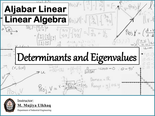 Linear Algebra - Determinants and Eigenvalues | PDF