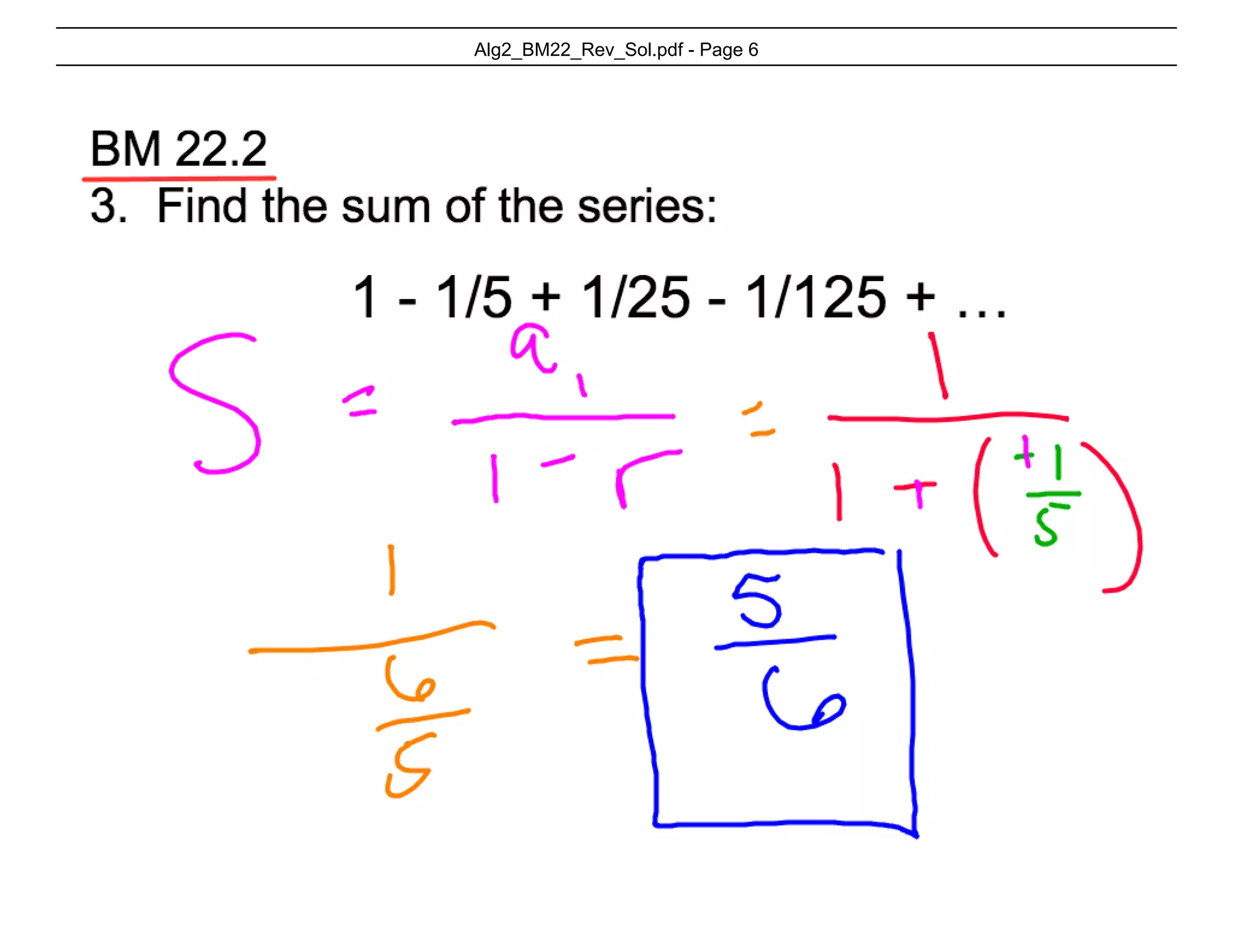 Alg2 BM 22 Review | PPT