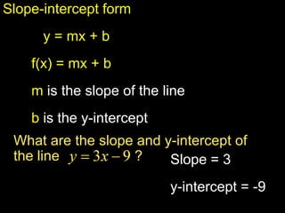 Alg2 lesson 2.2 | PPTX | Physics | Science