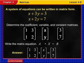 Alg2 lesson 4-8 | PPT