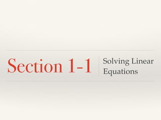 Algebra 2 Section 1-1 | PPT