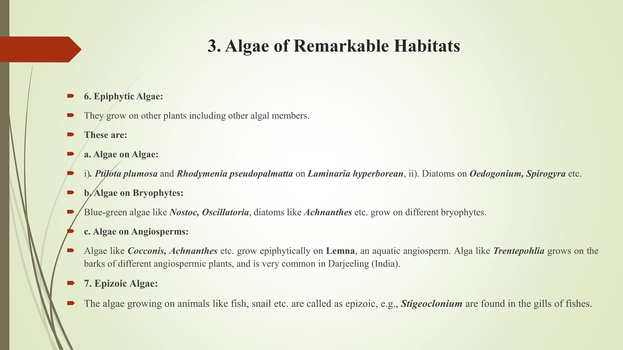 ALGAE - Habitat and Distribution for B.Sc Semester -I as per NEP ...