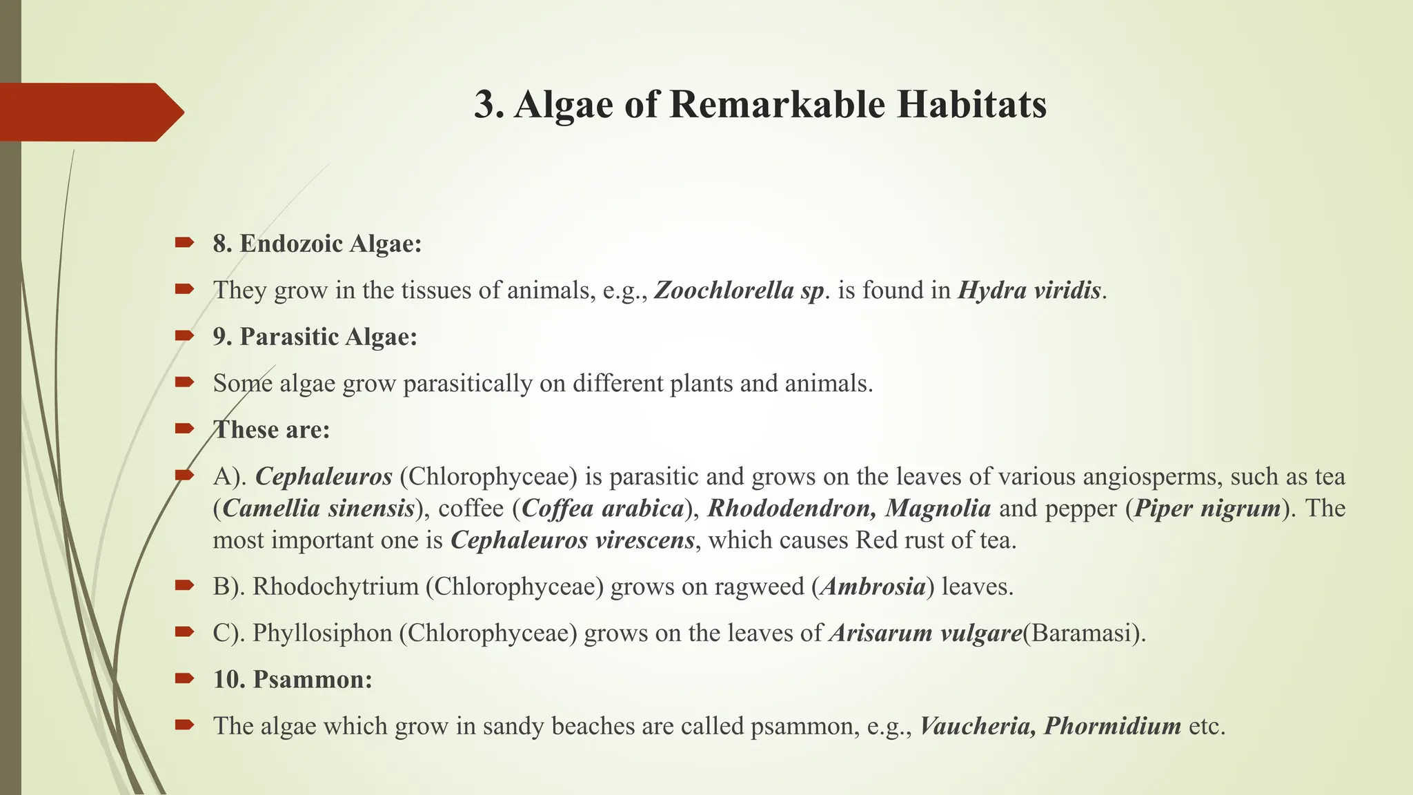 ALGAE - Habitat and Distribution for B.Sc Semester -I as per NEP ...
