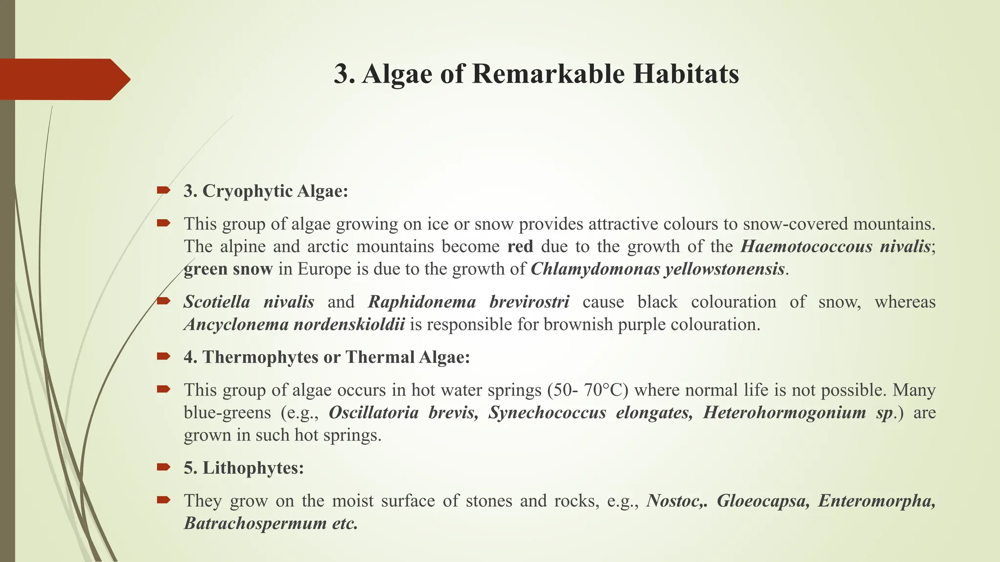 ALGAE - Habitat and Distribution for B.Sc Semester -I as per NEP ...