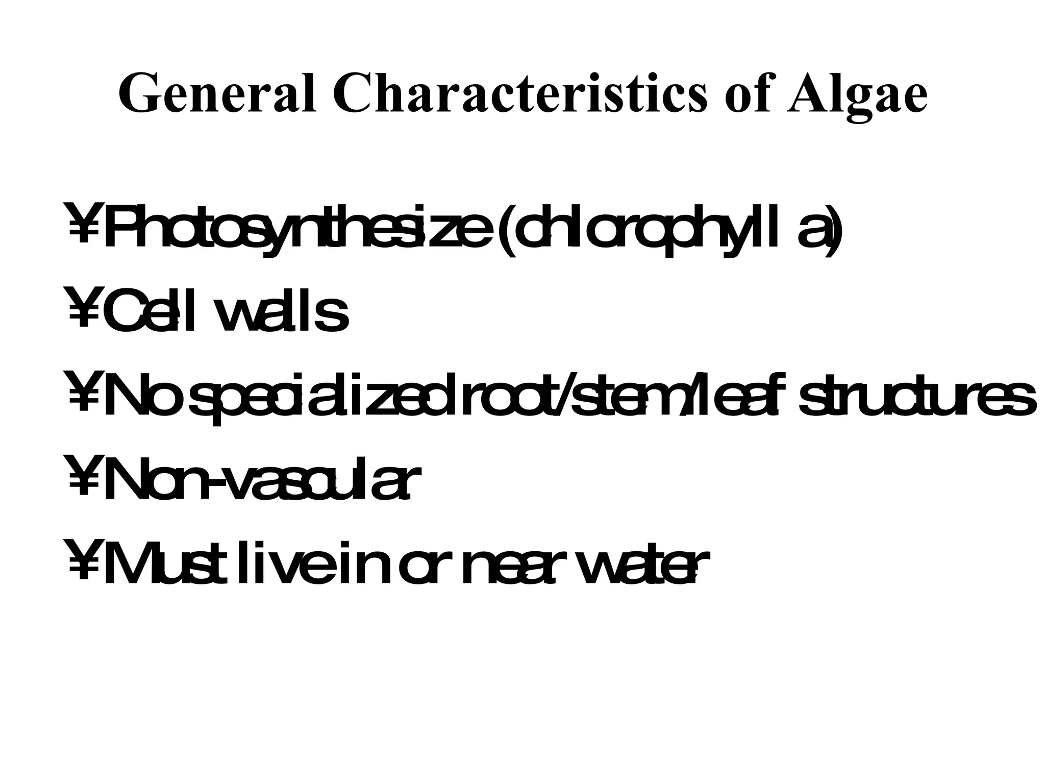 Algae notes | PPT
