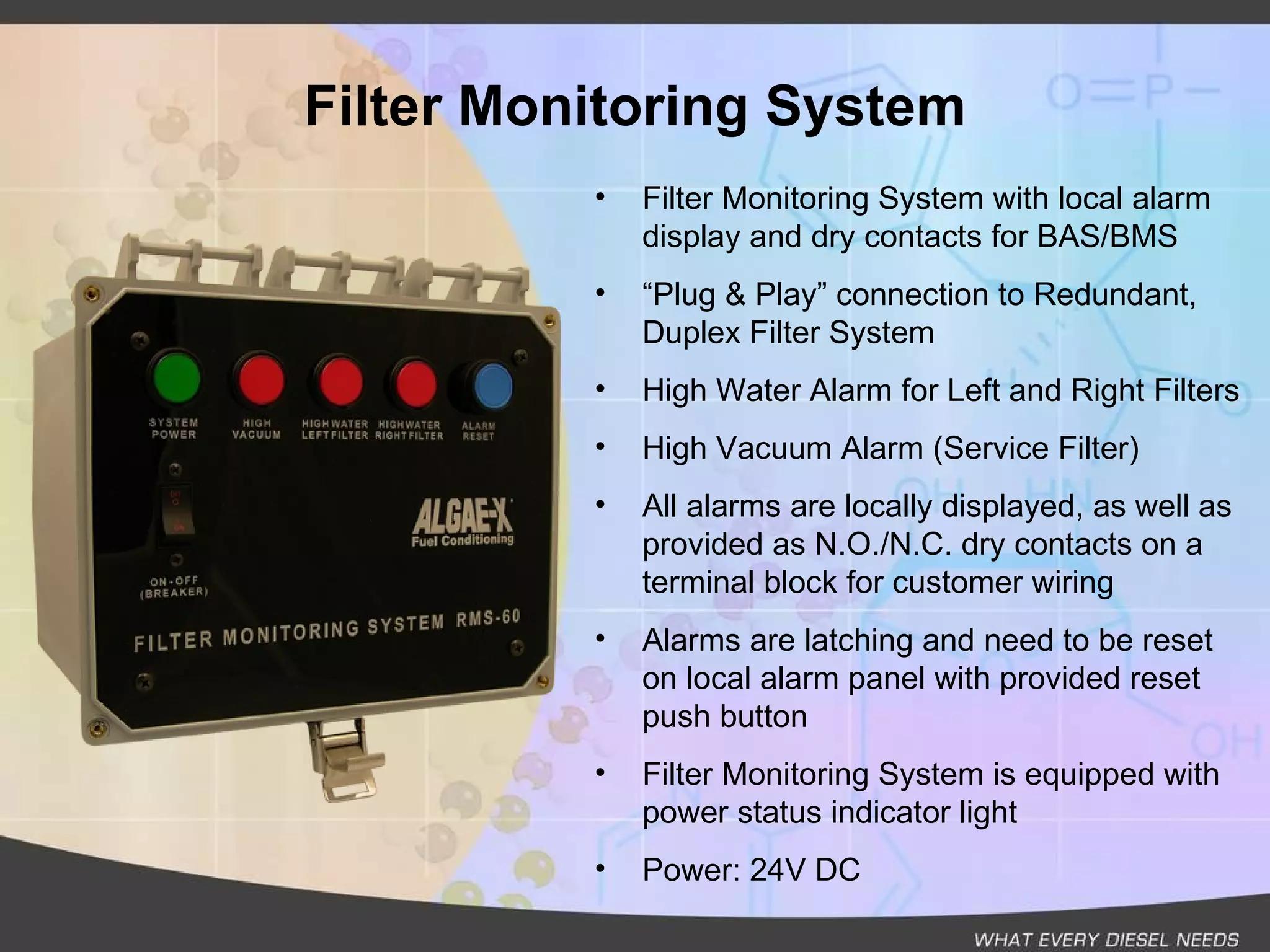 Algae x fuel management systems - technical presentation - rev a | PPT