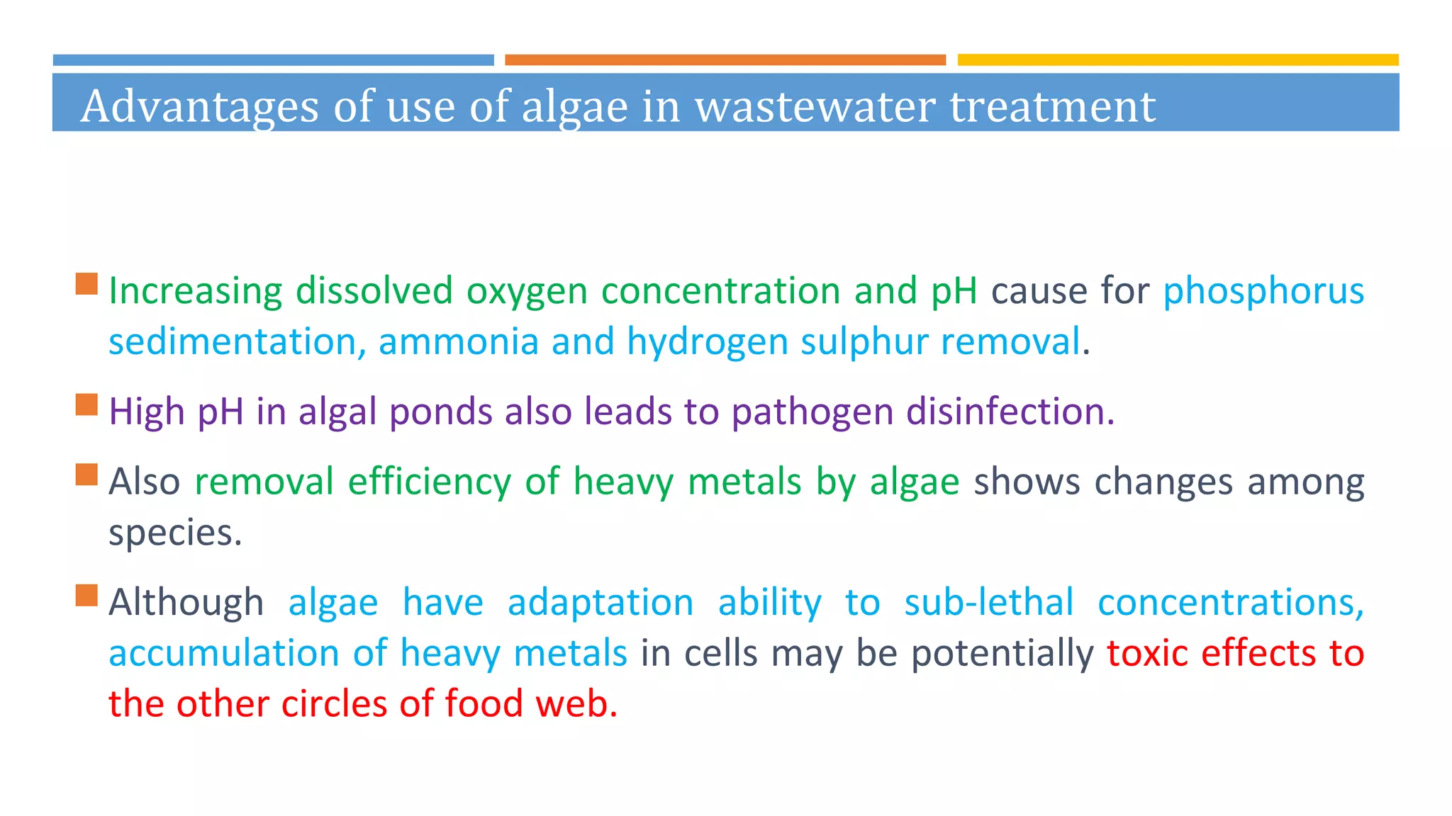 Use of Algae for waste water treatment | PPT