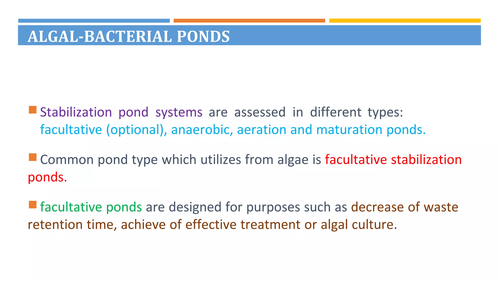 Use of Algae for waste water treatment | PPT