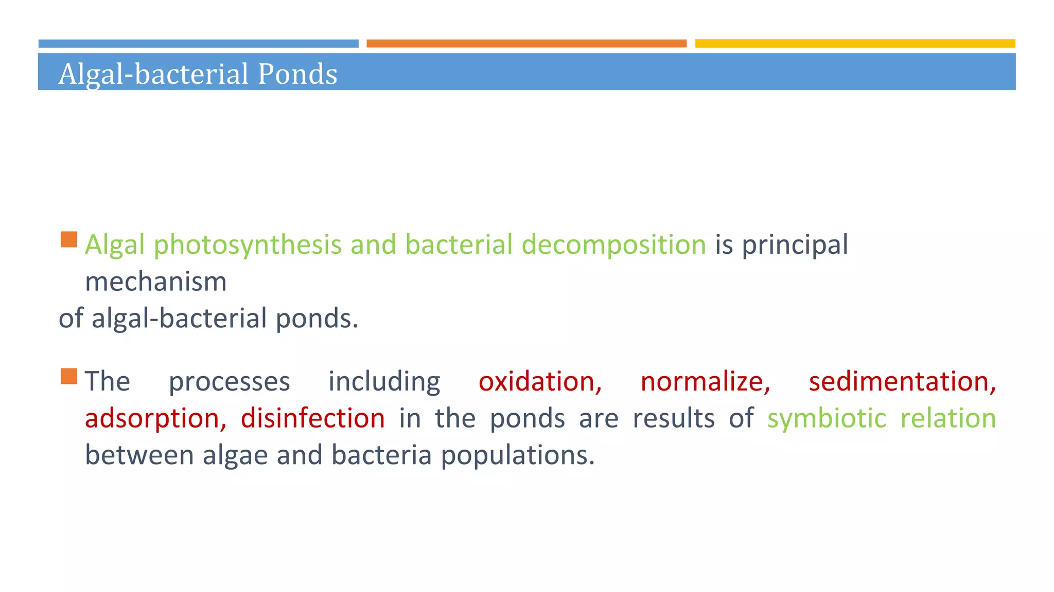 Use of Algae for waste water treatment | PPT