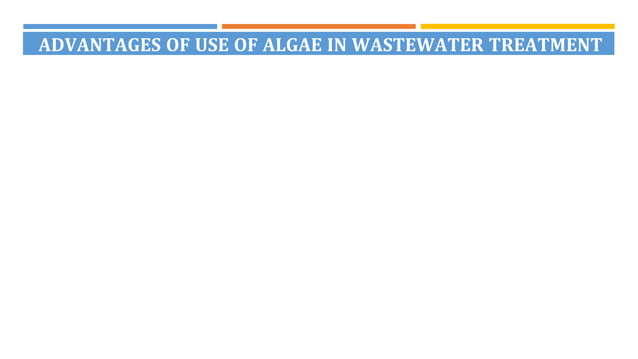 Use of Algae for waste water treatment | PPT
