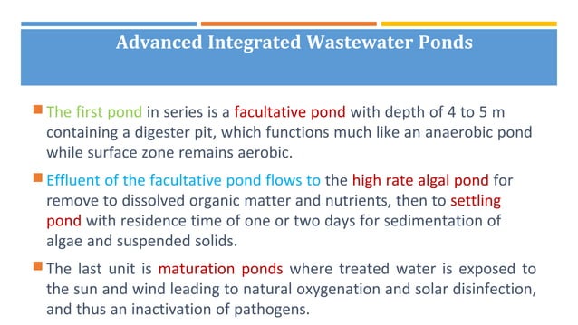 Use of Algae for waste water treatment | PPT