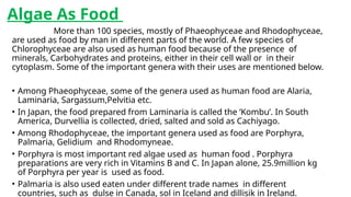Algae as food, fodder, and biofertilizer.pptx