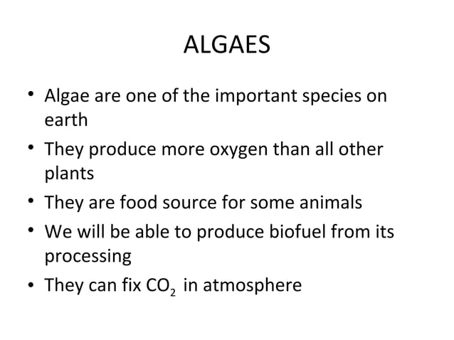 Algae based CO2 capture | PPT | Chemistry | Science