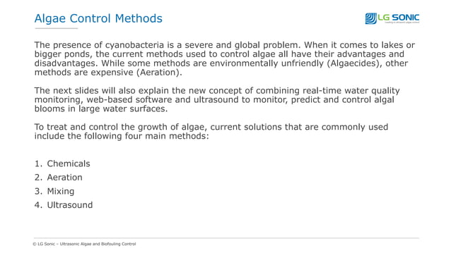 Algae Control Methods | PPT
