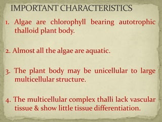 ALGAE General.pdf bsc first year by women's college | PDF
