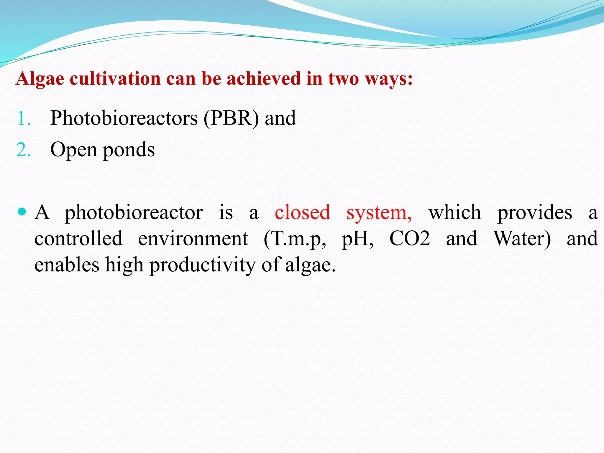 Symbiotic algae, Measurement of algal growth, Algal strain selection ...