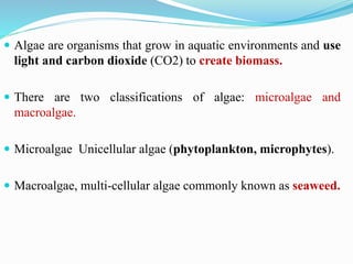Symbiotic algae, Measurement of algal growth, Algal strain selection ...