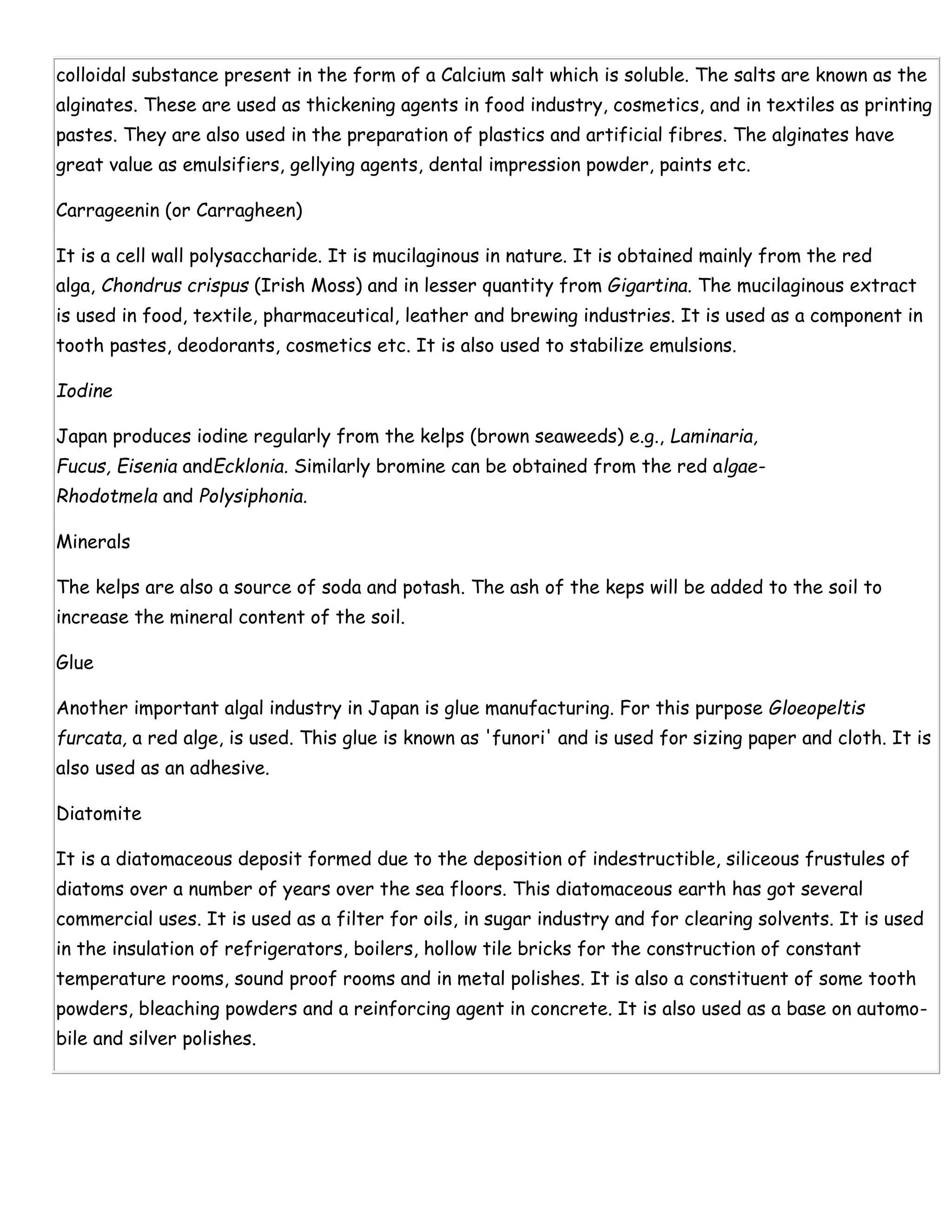 Algae notes (1) | PDF