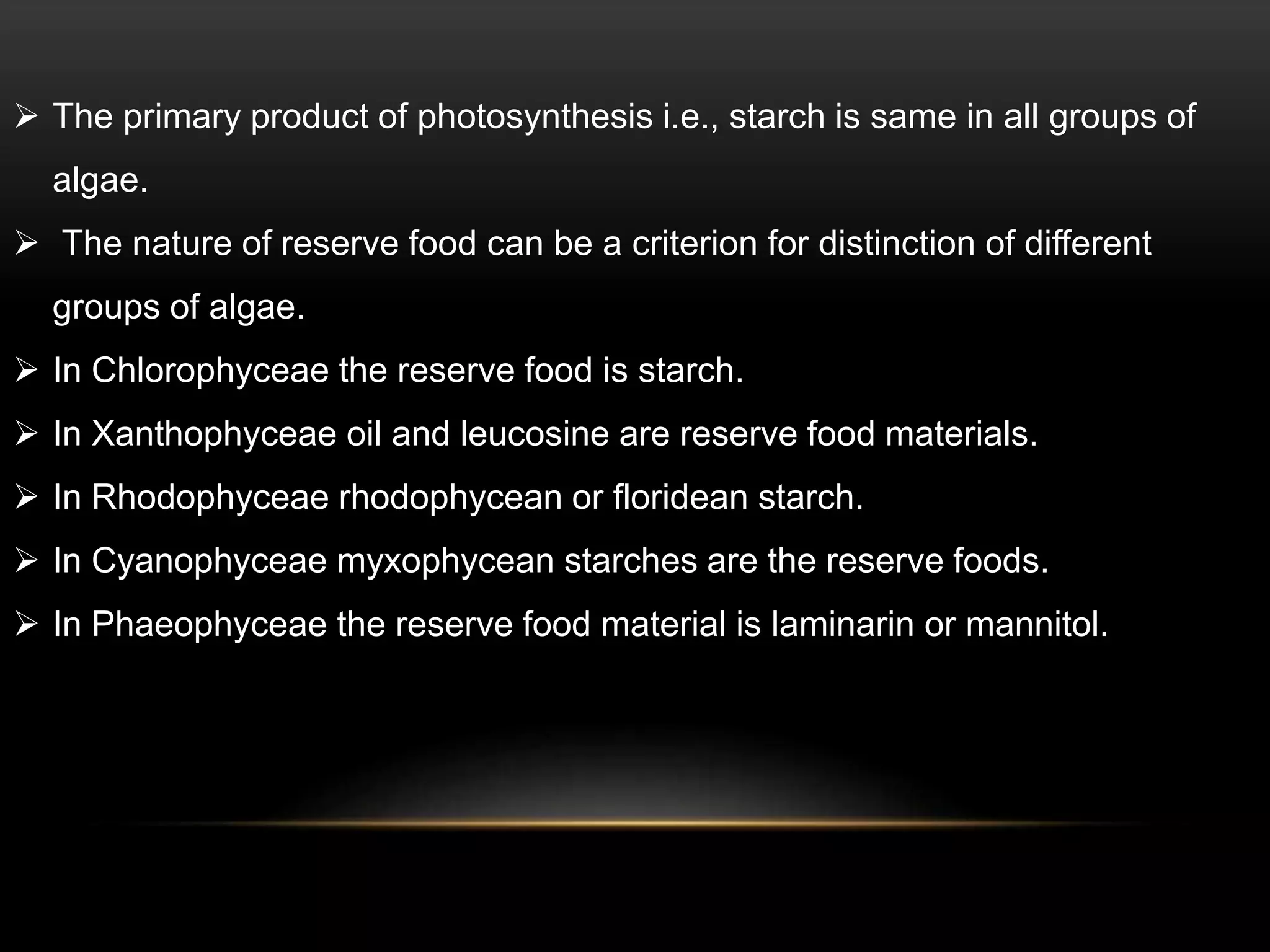 ALGAE PIGMENTATION RESERVE FOOD.pptx