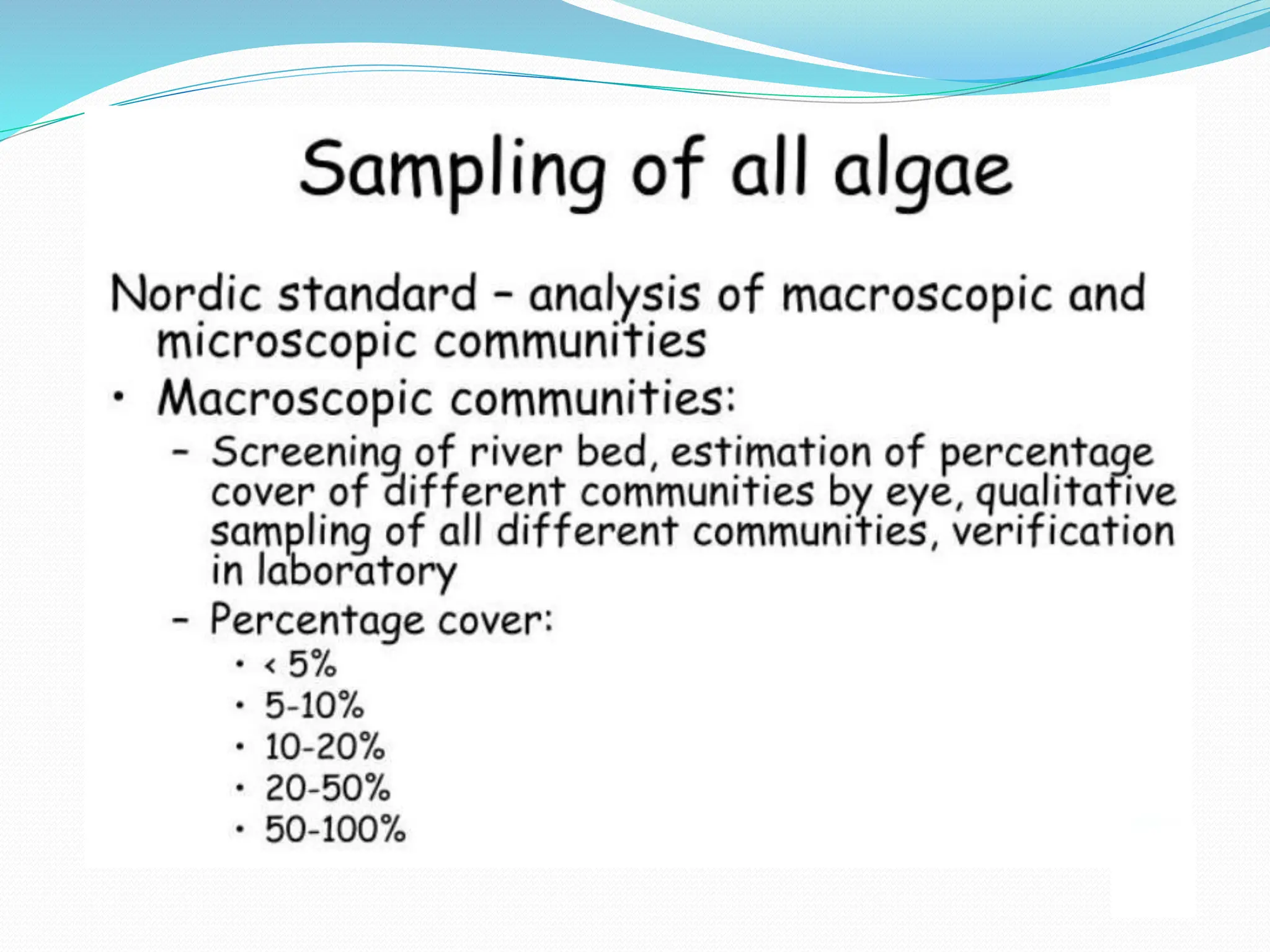 Sampling methodology of micro and macro algae | PPTX