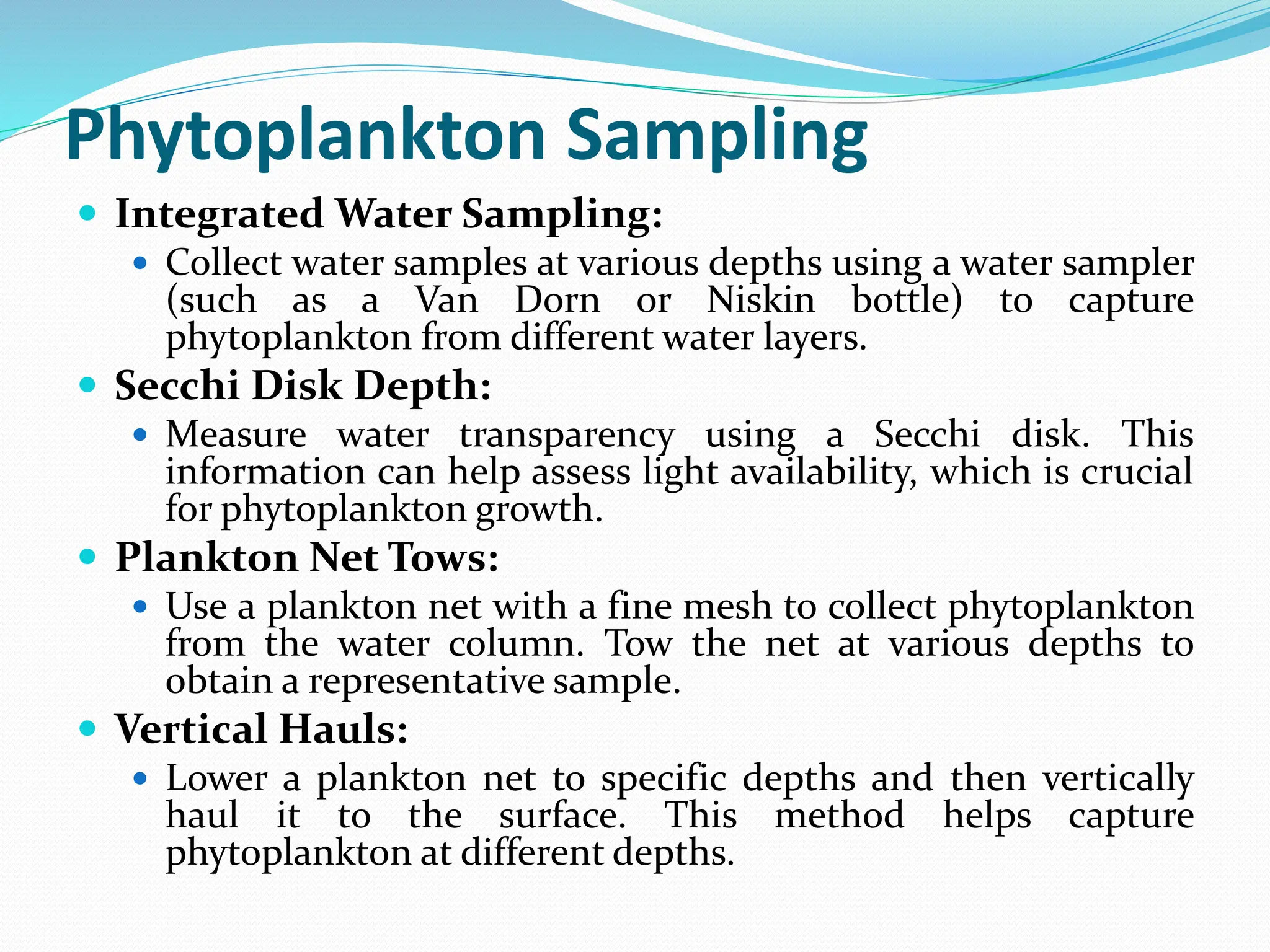Sampling methodology of micro and macro algae | PPTX