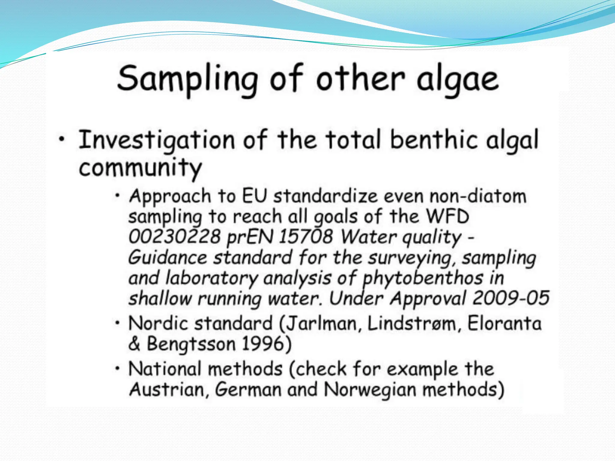 Sampling methodology of micro and macro algae | PPTX