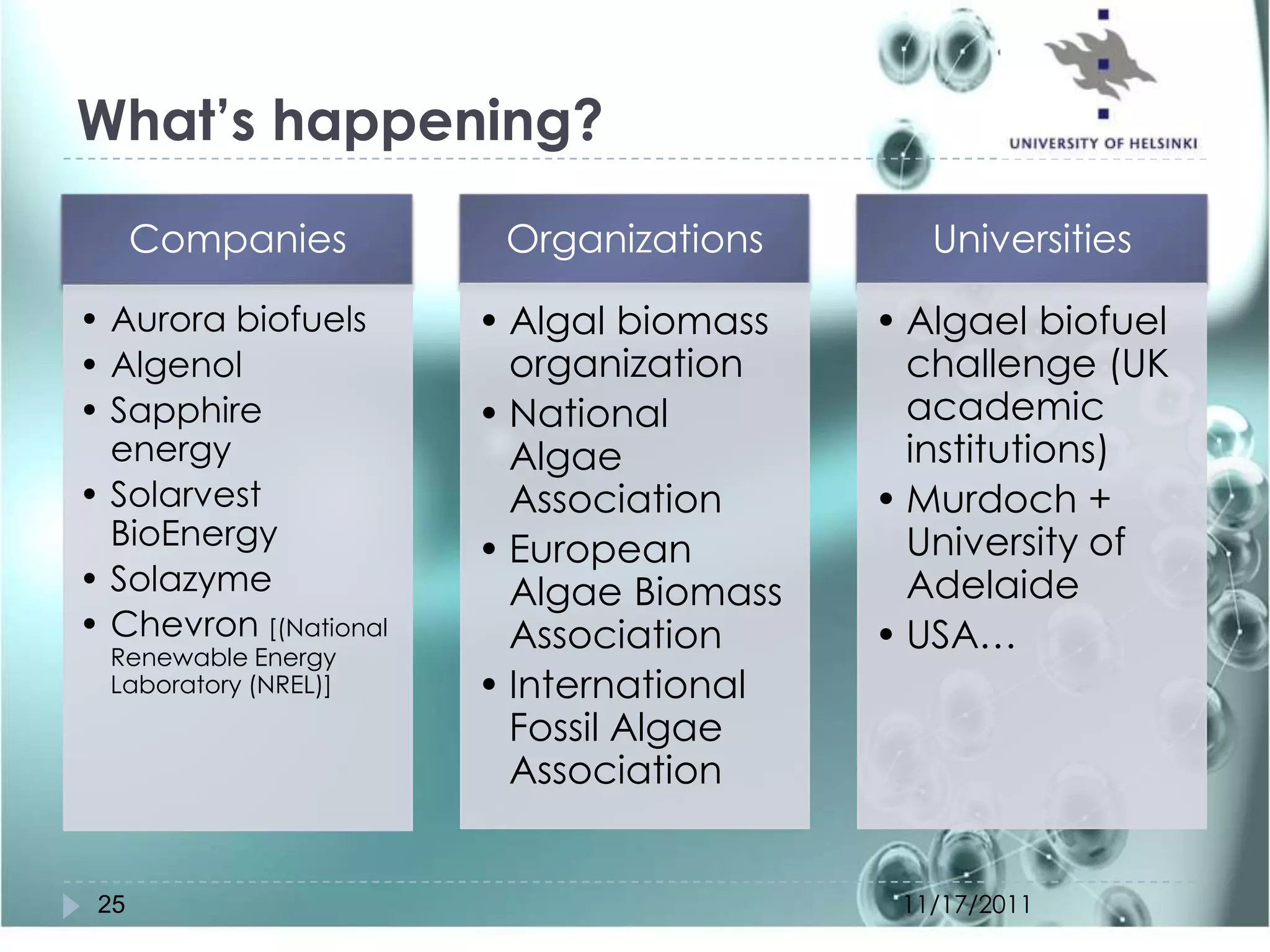 Marine Biotechnology/Algae | PPTX