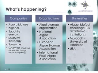 Marine Biotechnology/Algae | PPTX