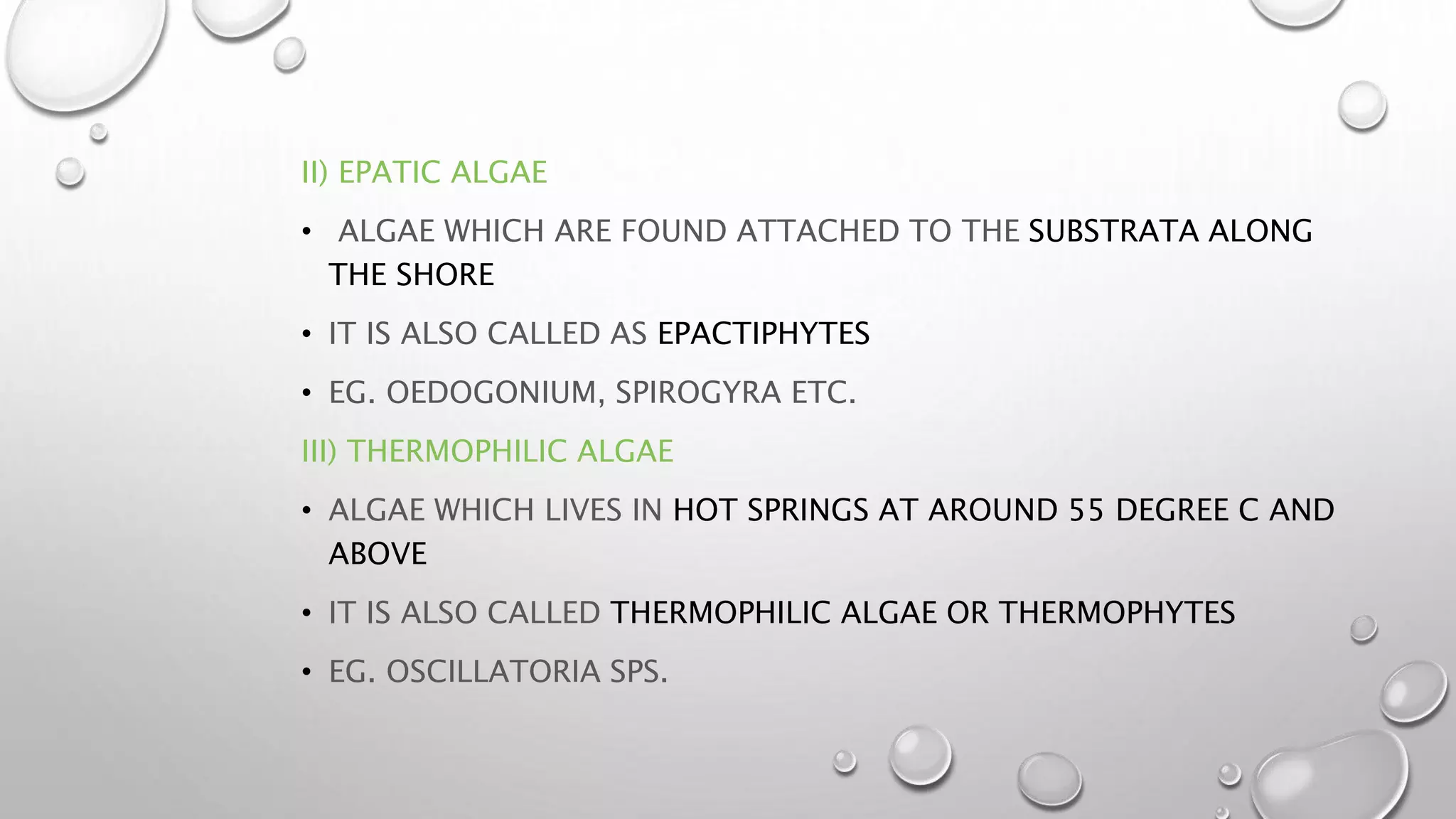 algae uses of algae types of algae reproduction of algae | PPTX